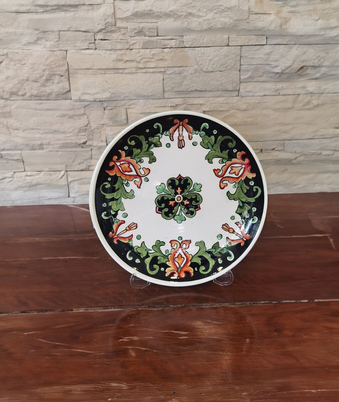 Handmade Hand-painted Tile Plate Art With Ethnic Motif - Etsy