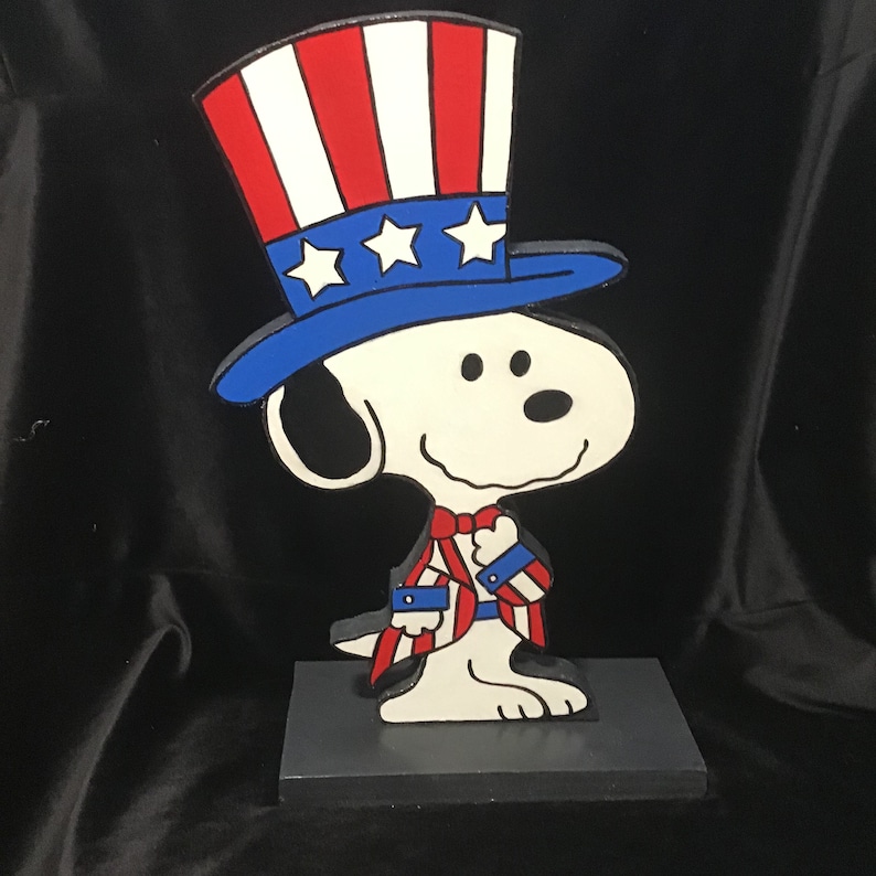 Snoopy Uncle Sam - Etsy