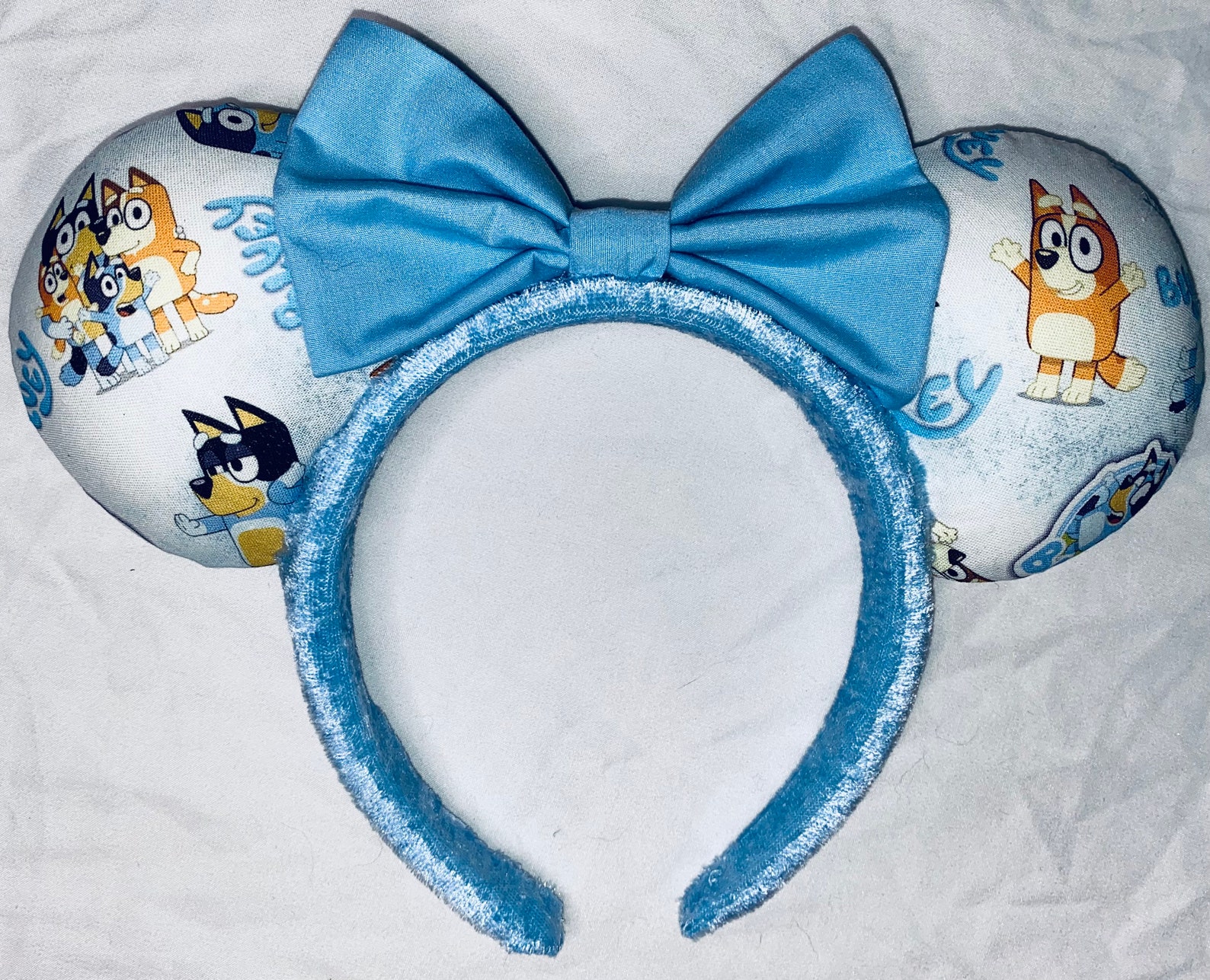Bluey Heeler Disney Dog Mouse Ears Headband With Bow - BEST SELLER 2023 ...