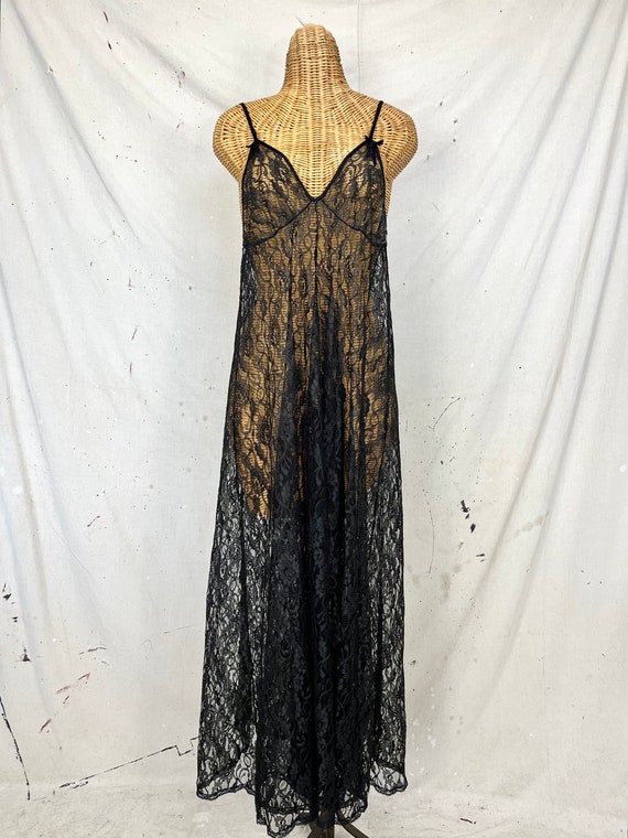 Vintage Lace Boudoir Dress (L) - Gem