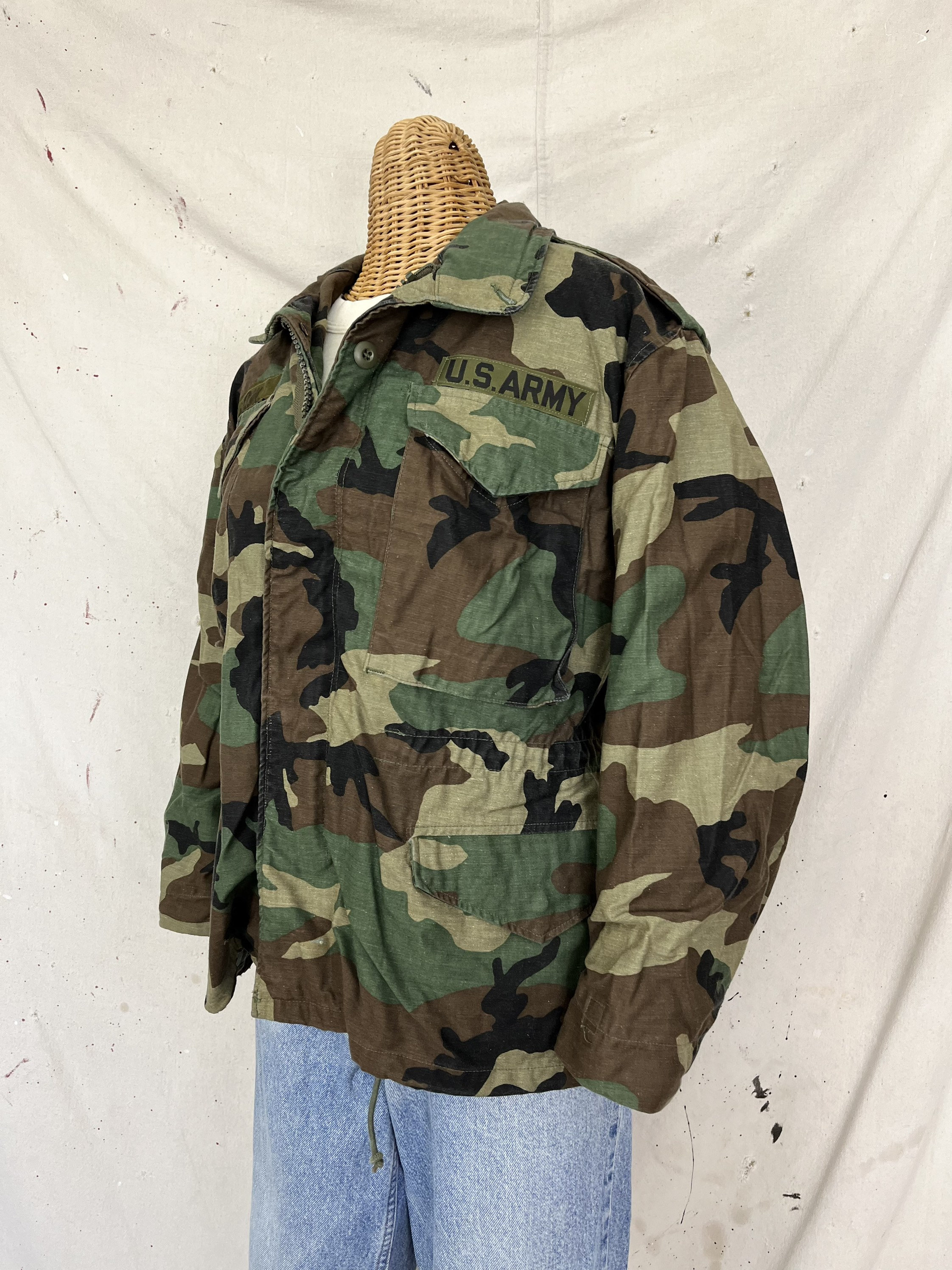 Vintage 70/80s Army Camo Winter Field Jacket L - Etsy
