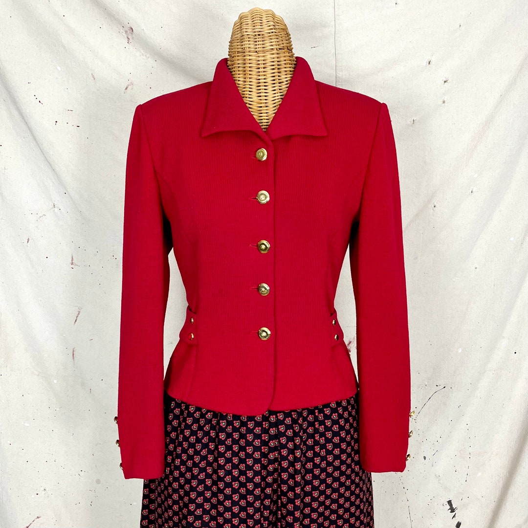 Vintage St. John Collection Knit Jacket M - Etsy