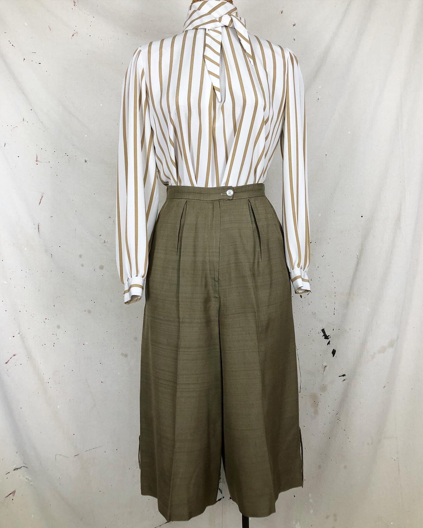 Vintage 50/60s Wide-leg Capris XS-S - Etsy