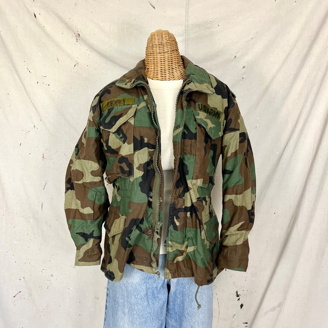 Vintage 70/80’s Army Camo Winter Field Jacket (L) - Etsy