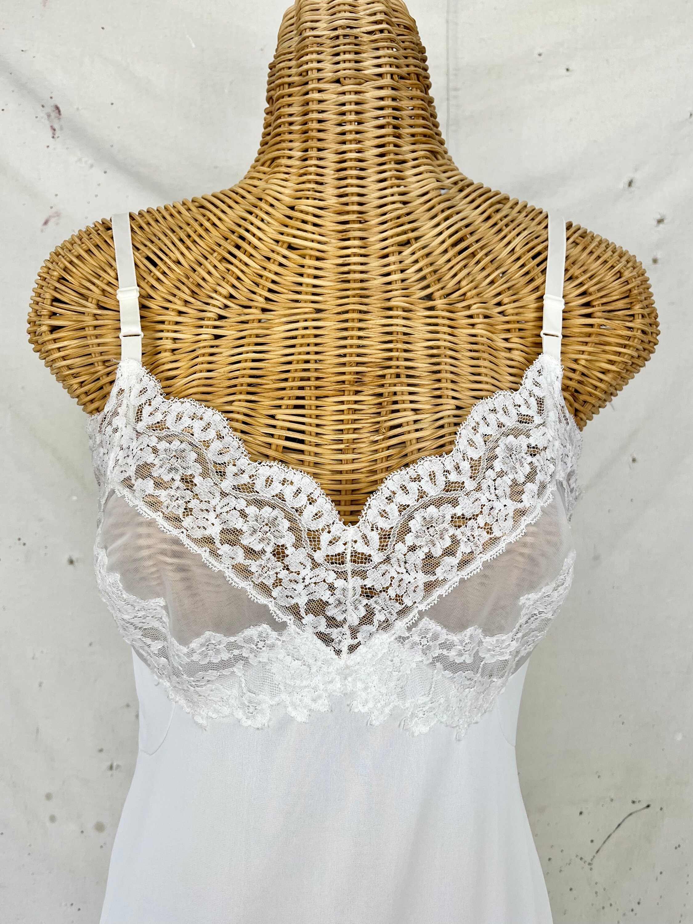 Vintage Lace Slip Dress M - Etsy