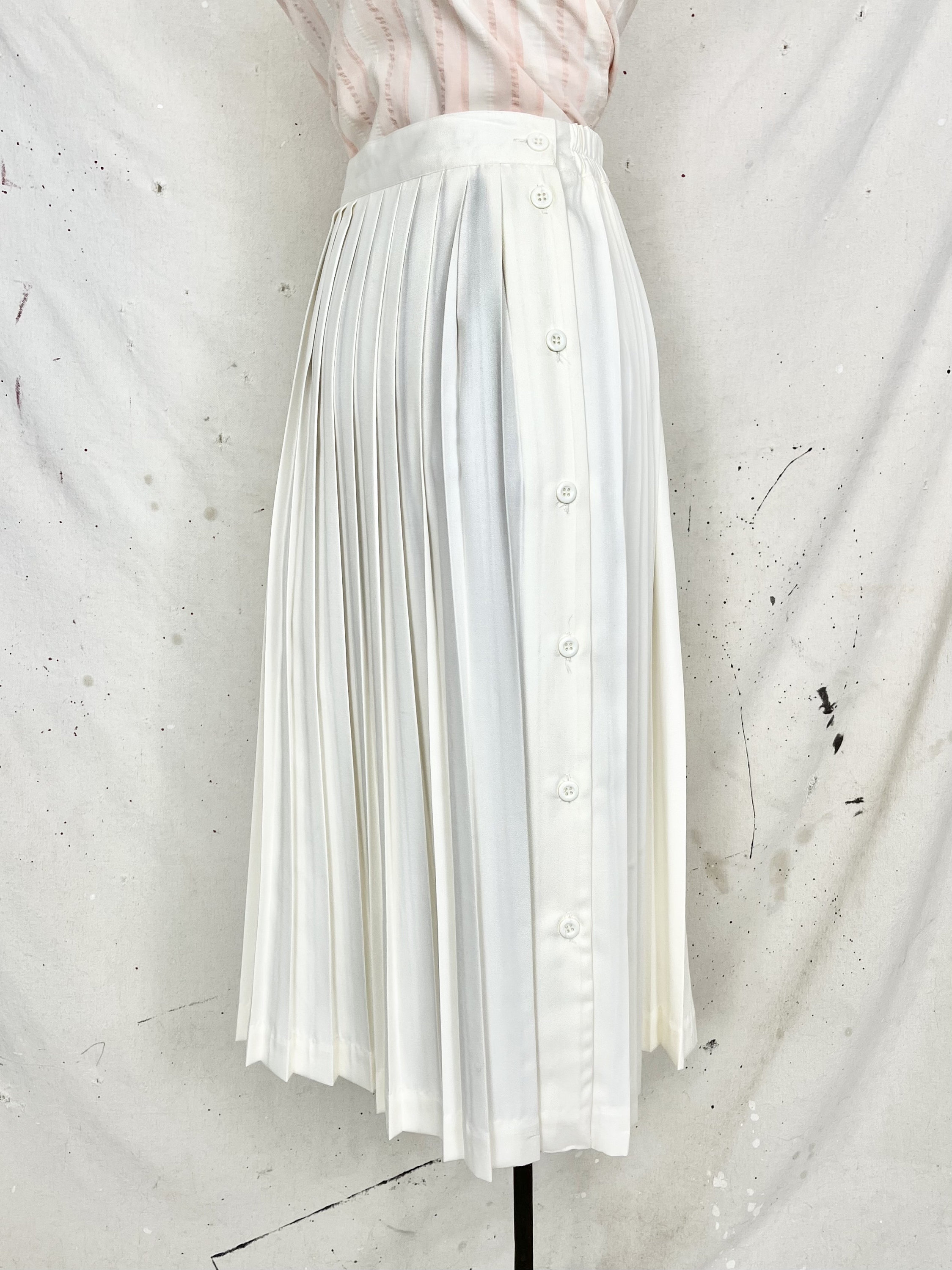 Vintage Side Button Midi Skirt M-L - Etsy