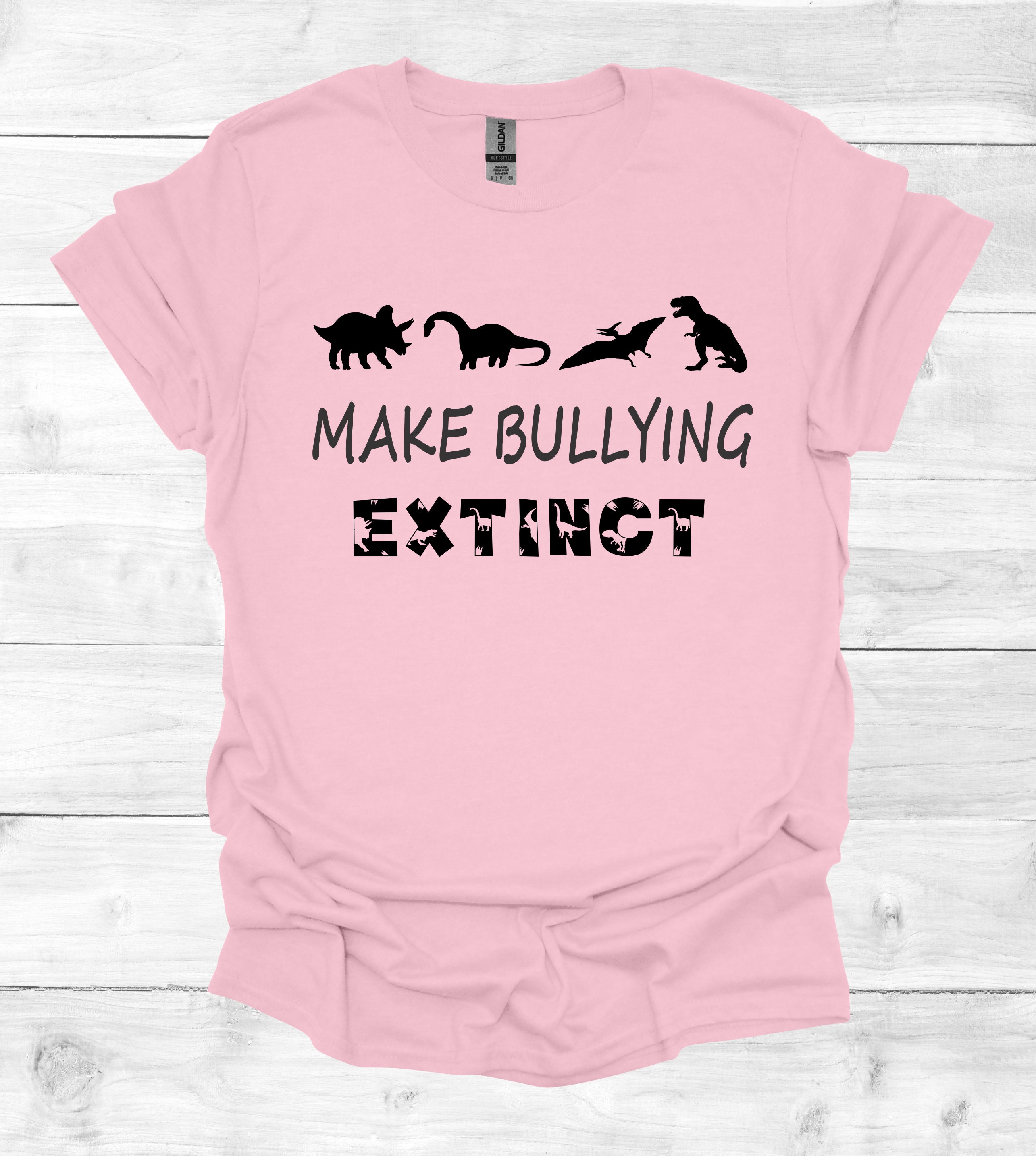 Make Bullying Extinct, Pink Shirt Day, Anti Bullying Shirt, Bullying ...