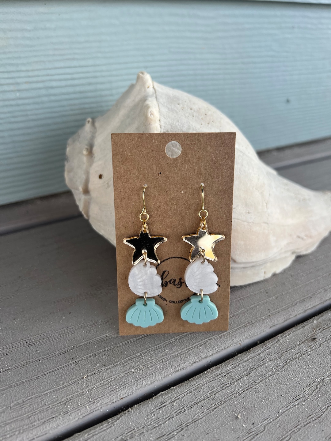 Seashell Earrings/seashell Drop Earrings/beach Earrings/shell Earrings ...