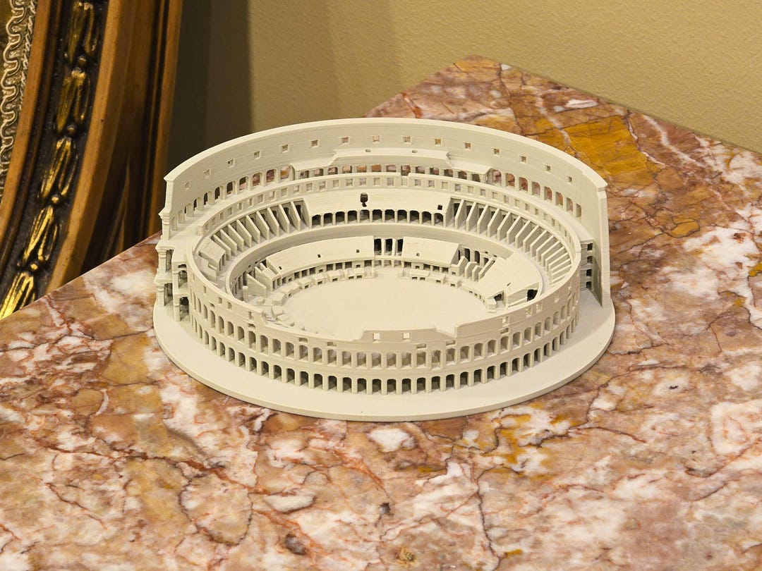 Roman Colosseum Model - 3D Printed | Ancient Rome Landmark | Desk ...