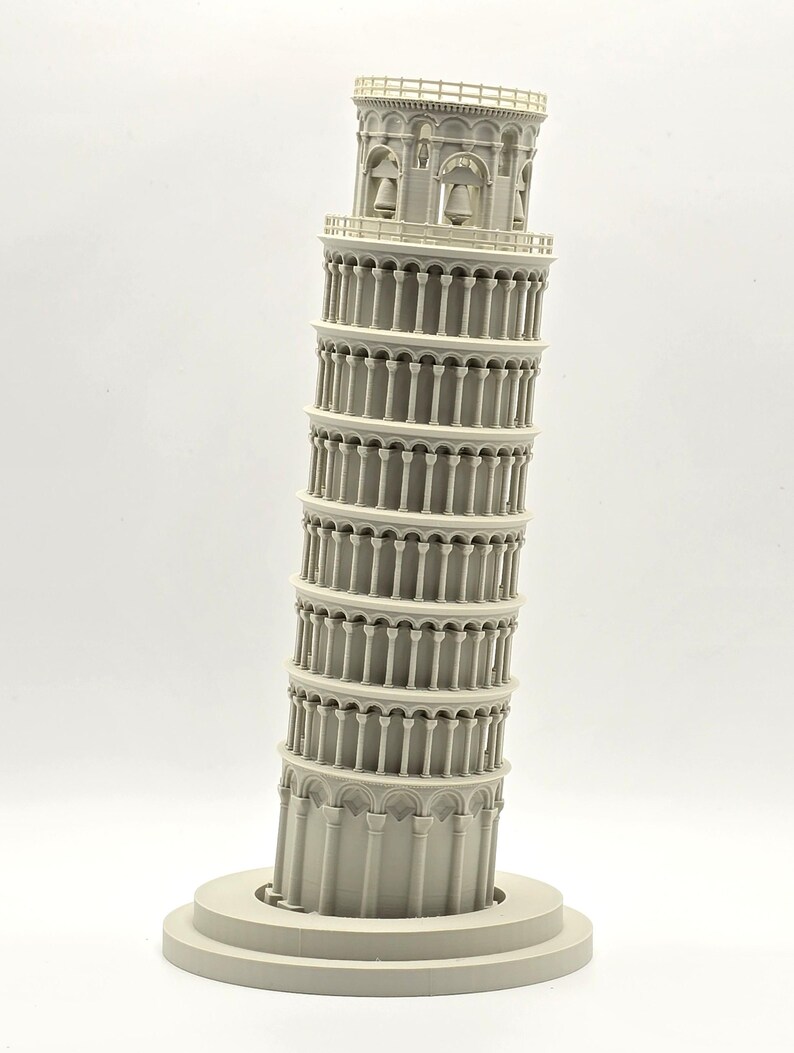 Leaning Tower of Pisa - 3d-printed | 8" or 13.6" Tall - Etsy
