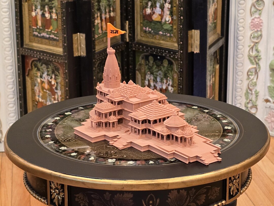Ayodhya Ram Mandir Model: 3D Printed Hindu Temple - Etsy