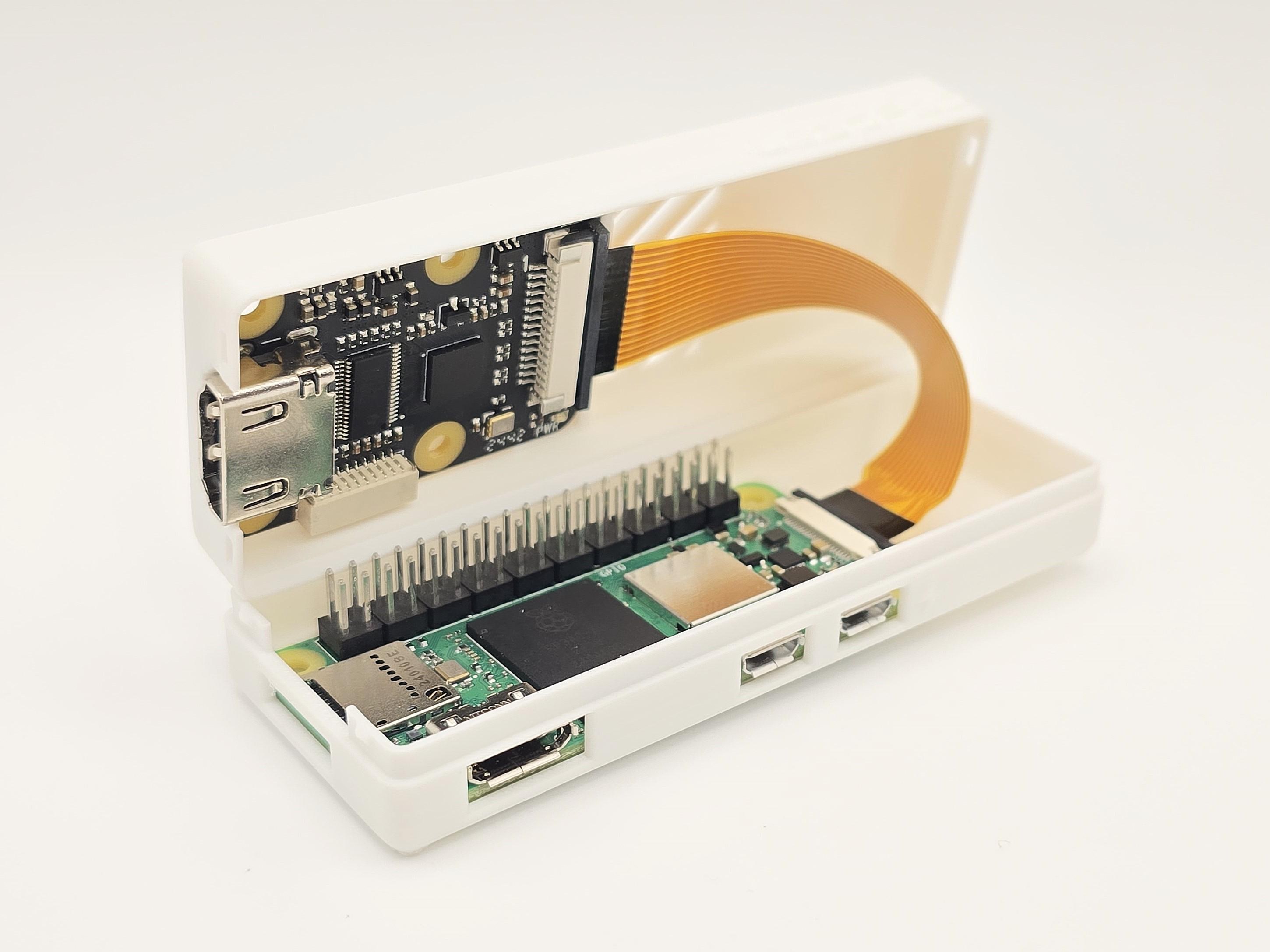 Low-profile Raspberry Pi Zero 2W Case for HDMI-CSI-2 – Pikvm / HDMI ...