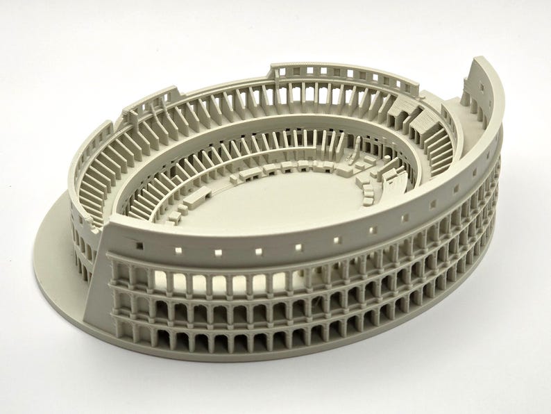Roman Colosseum Model - 3D Printed | Ancient Rome Landmark | Desk ...
