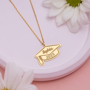 Personalized Senior Graduation Name Necklace, Custom High School or ...