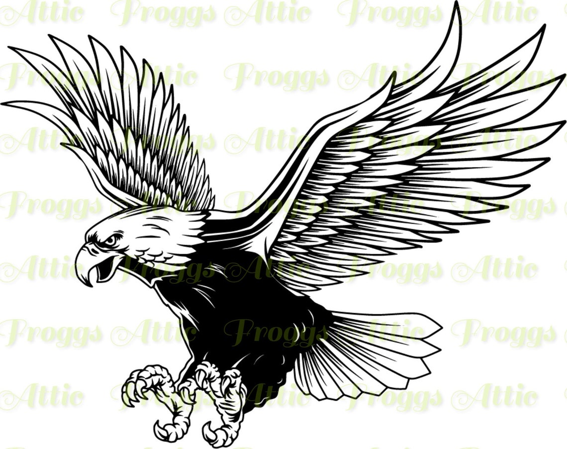 Bald Eagle ~ SVG PNG PDF ~ American Bald Eagle ~ Cut File ~ Cricut ...
