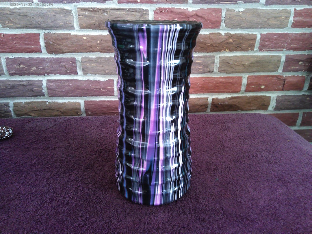 A Dirty Paint Pour Vase With a High Gloss Resin Finish - Etsy