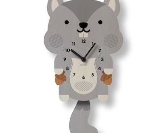 Rocket Pendulum Clock Kids Room Decor Gift for Newborns Nursery Decor ...