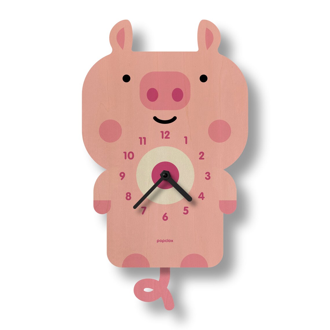 Pig Pendulum Clock - Kids Room Decor - Farm Animals - Kitchen Decor ...