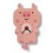 Pig Pendulum Clock Kids Room Decor Farm Animals Kitchen Decor Rural ...
