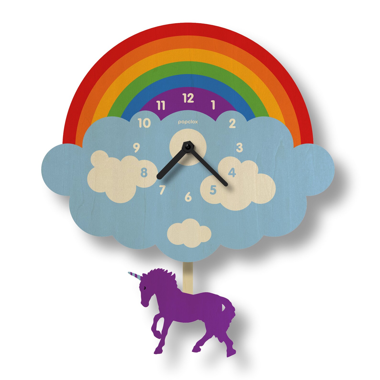 Rainbow Pendulum Clock Kids Room Decor Nursery Decor - Etsy