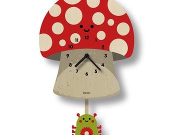 Rocket Pendulum Clock Kids Room Decor Gift for Newborns Nursery Decor ...