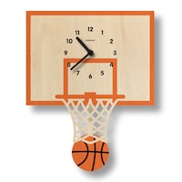 Basketball Vinyl Record Clock, Sport Christmas Gift, Kids Playroom Wall ...
