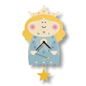 Princess Pendulum Clock - Kids Room Decor - Gift for Newborns - Nursery ...