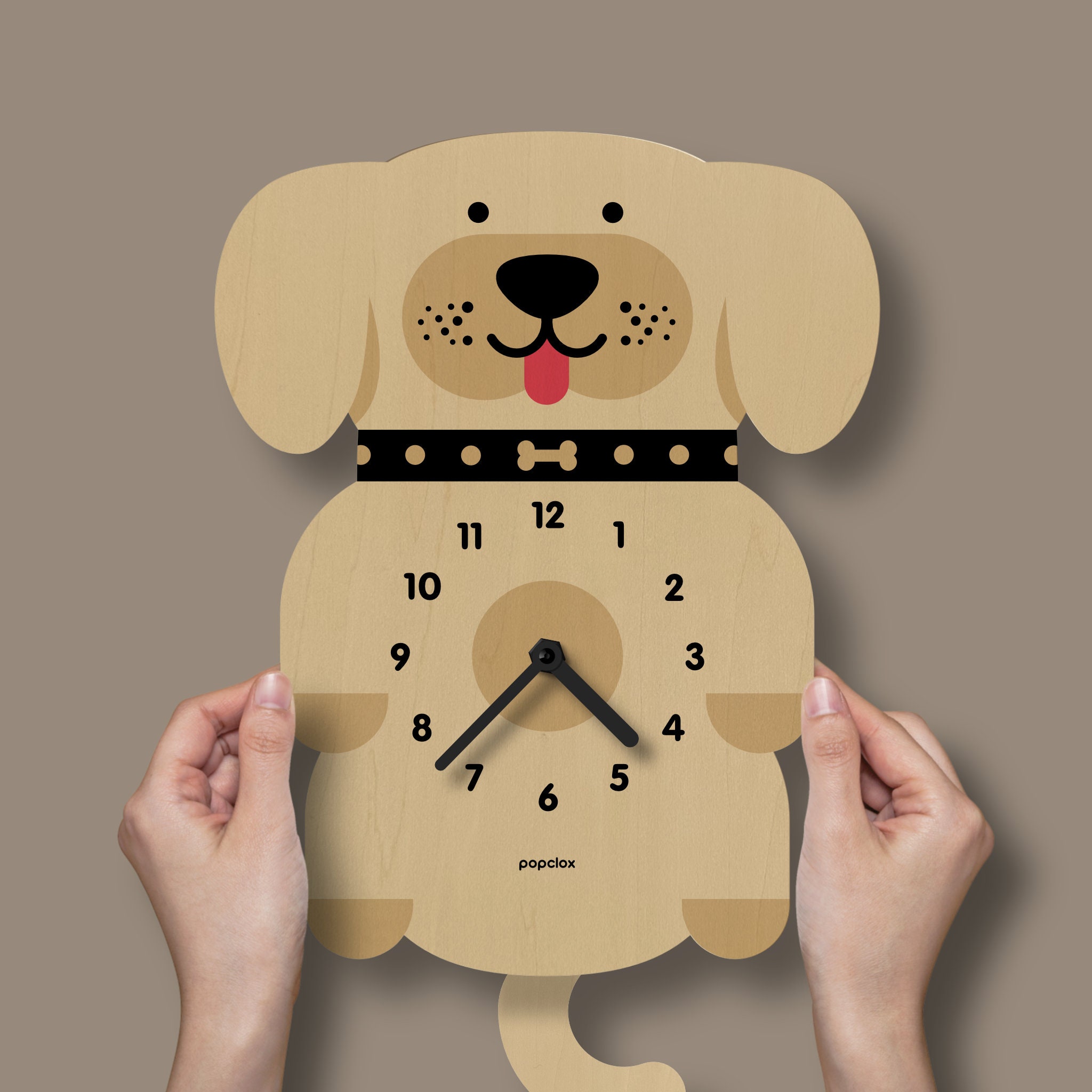 Puppy Pendulum Clock - Kids Room Decor - Gift for Newborns - Nursery ...