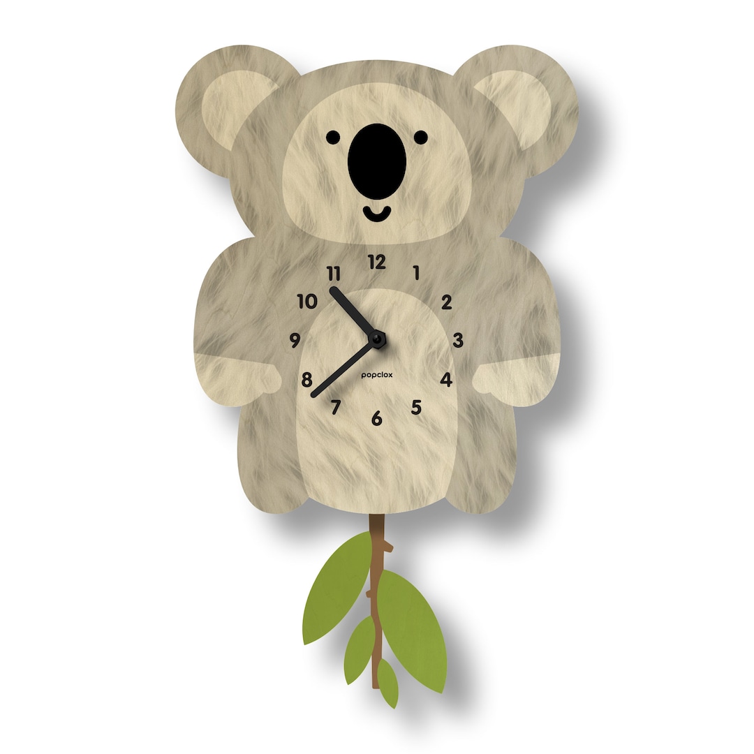 Koala Pendulum Clock - Kids Room Decor - Gift for Newborns - Nursery ...