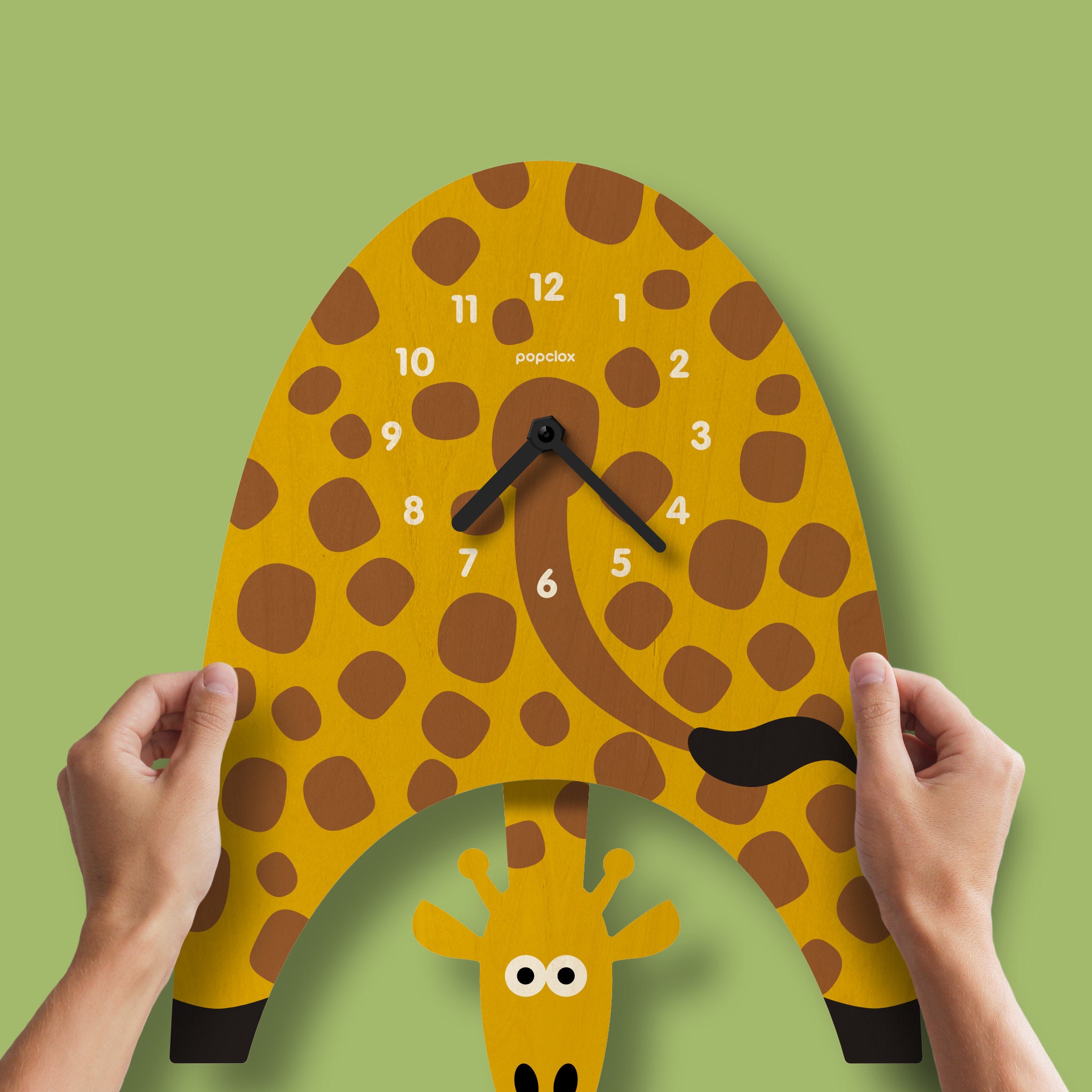 Giraffe Pendulum Clock - Kids Room Decor - Gift for Newborns - Nursery ...
