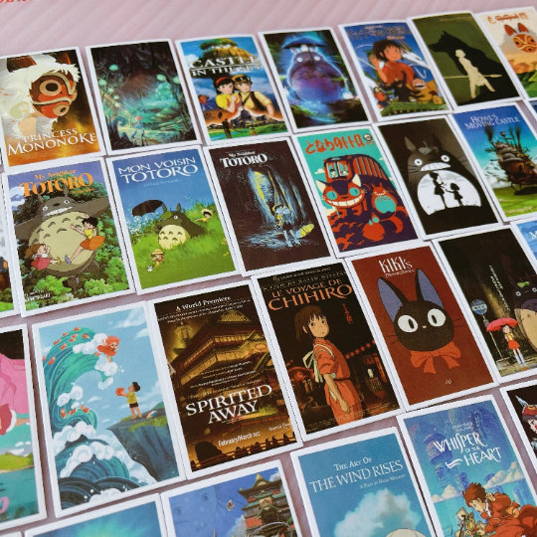 Anime Movie Poster Glossy Stickers - Etsy