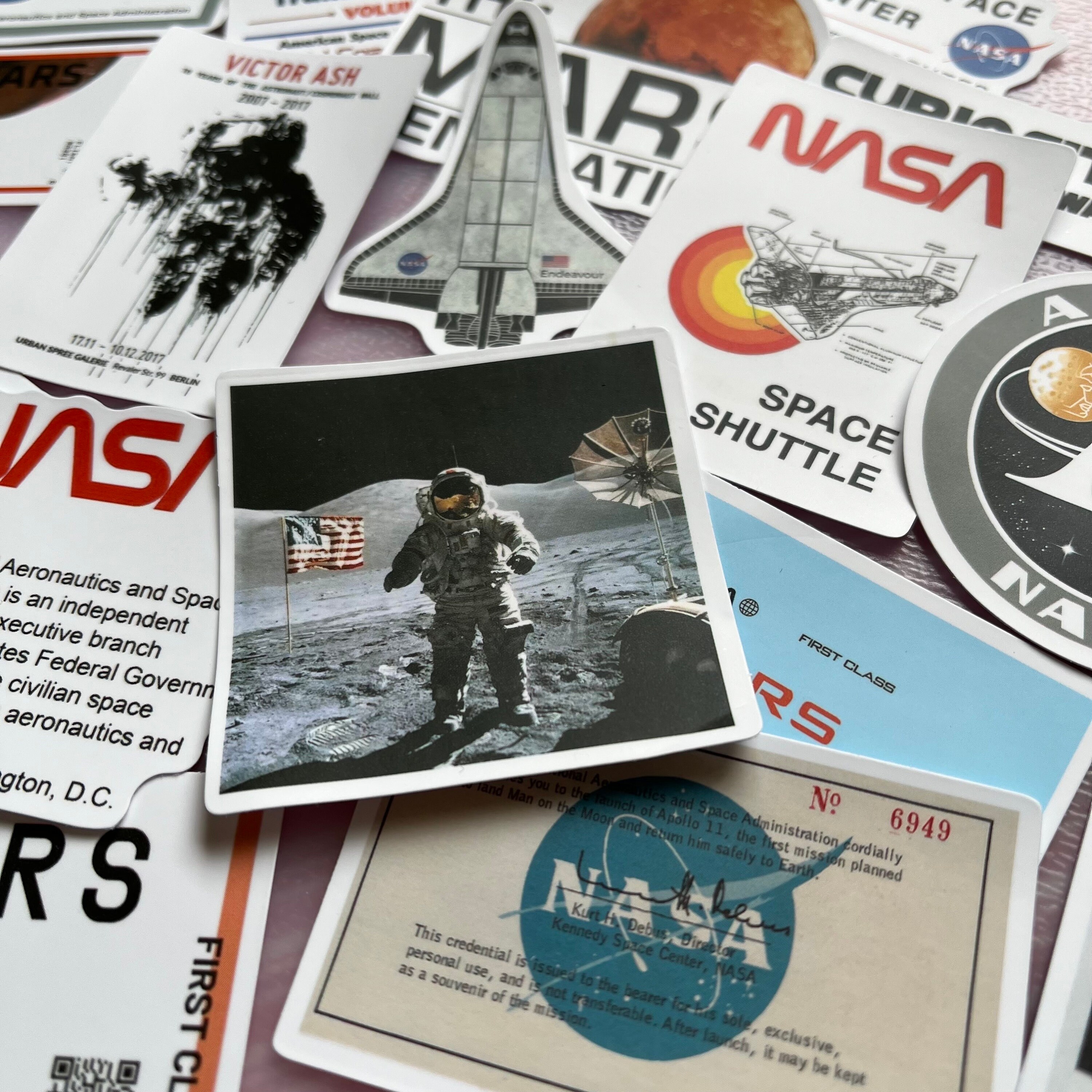 Nasa Sticker Pack Astronaut Decals - Etsy