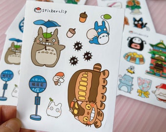 Studio Ghibli Inspired Stickers Totoro, Spirited Away, Kiki's Delivery ...