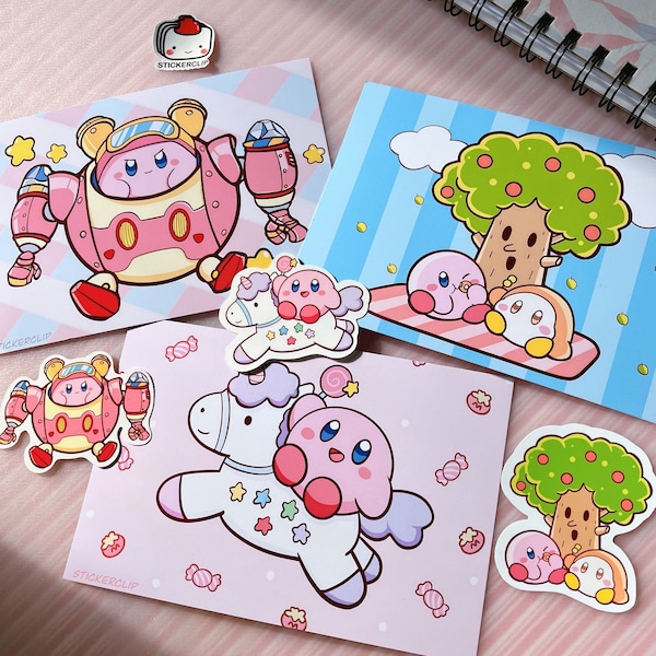 Kirby Mini Stickers - Etsy