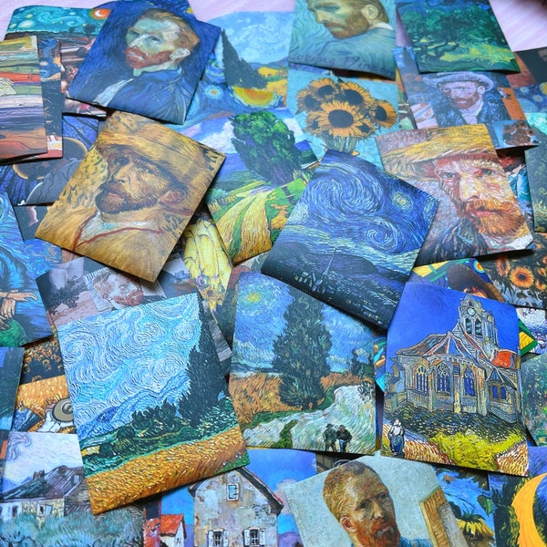 Van Gogh Vinyl Stickers - Etsy