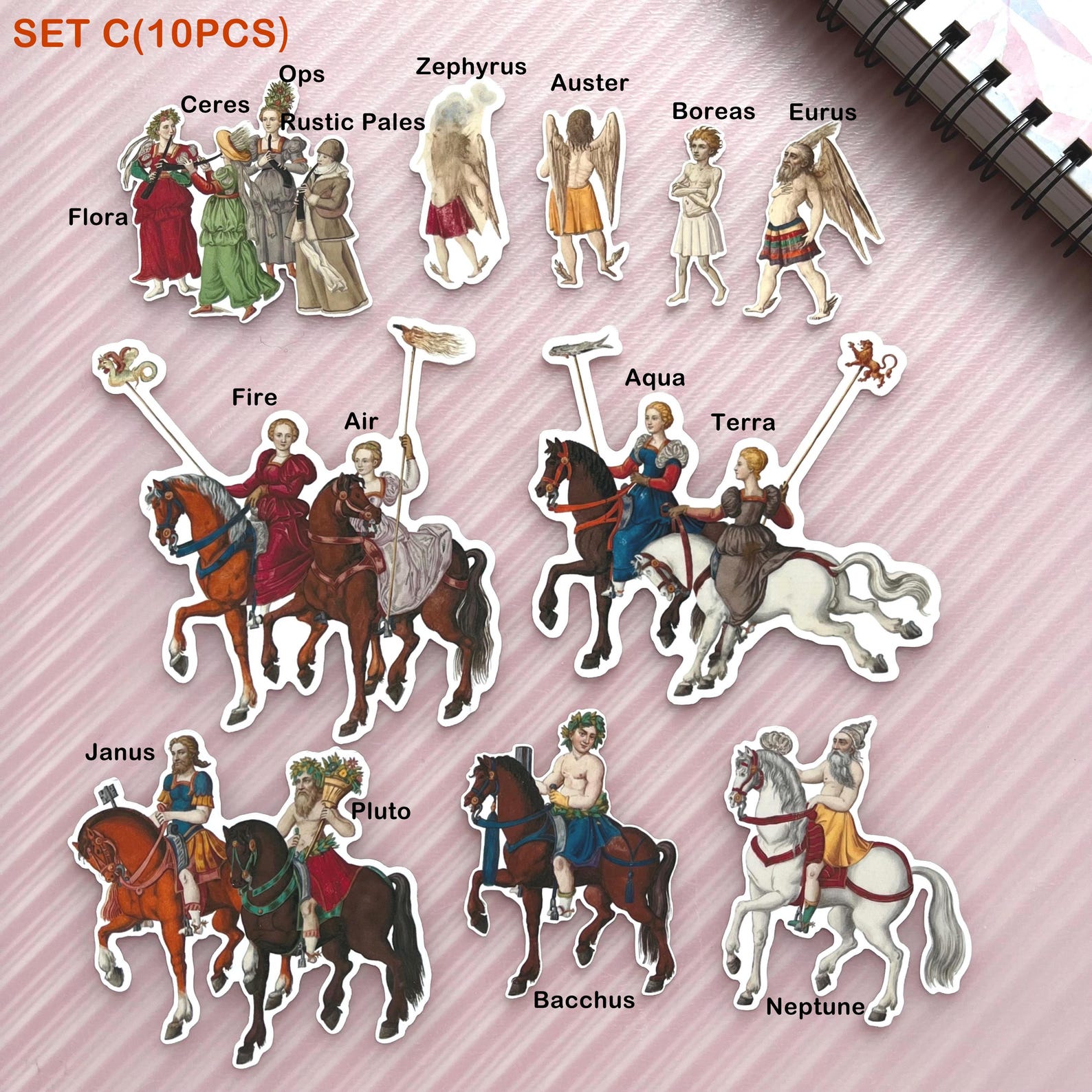 Medieval Knight and Lady Rider Stickers, Renaissance Mythology Art (51 ...