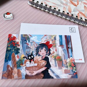 Adorable Witch Postcard Set, Cute Girl Art Prints, Mini Wall Decor ...