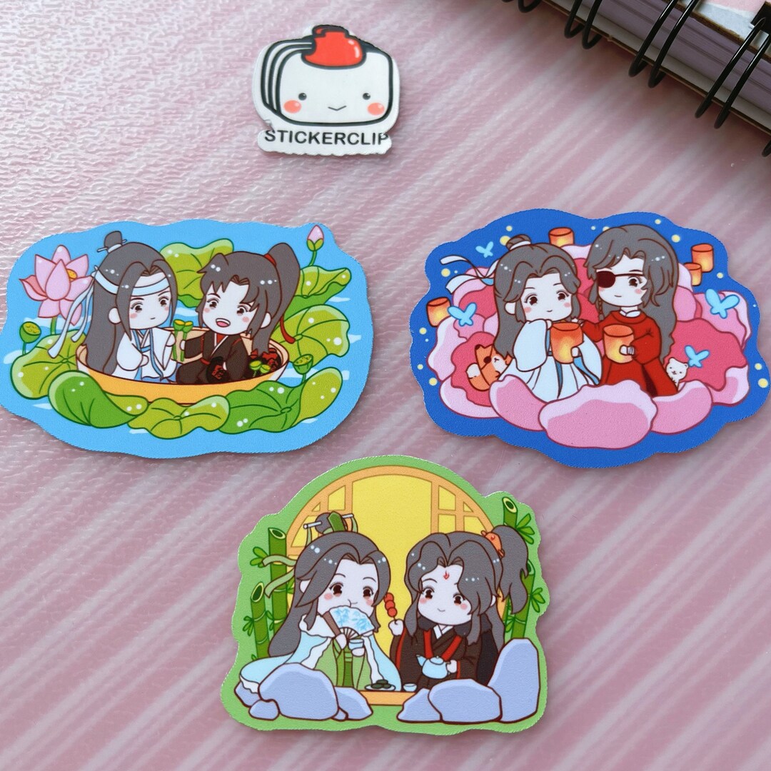 MXTX Trilogy Family Stickers,2 Styles and 2 Sizes Mdzs,svsss,tgcf Chibi ...
