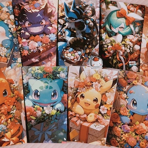 Anime Postcard Sticker Set,pokemon Postcards,pokemon Print, Mini Wall ...