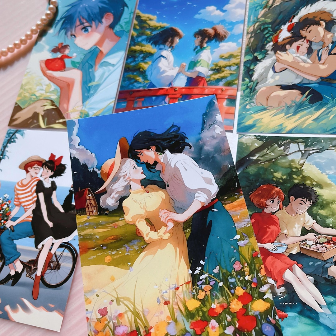 Anime Postcard Set, Deco Prints, Couples Postcards, Wall Art, Greeting ...