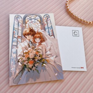 Magical Girl Anime Postcards,chibi Prints,cute Sakura Girl Sticker ...