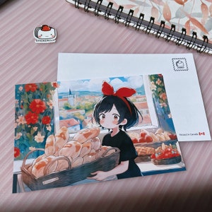 Adorable Witch Postcard Set, Cute Girl Art Prints, Mini Wall Decor ...