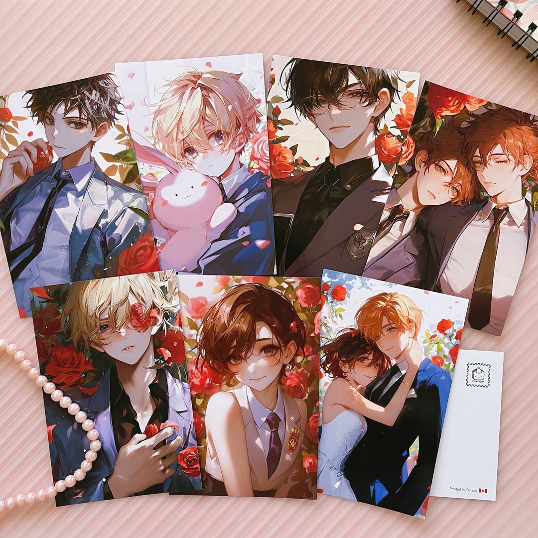 Prince Postcard Sticker Set, Fall in Love Prints ,manga Wall Art - Etsy