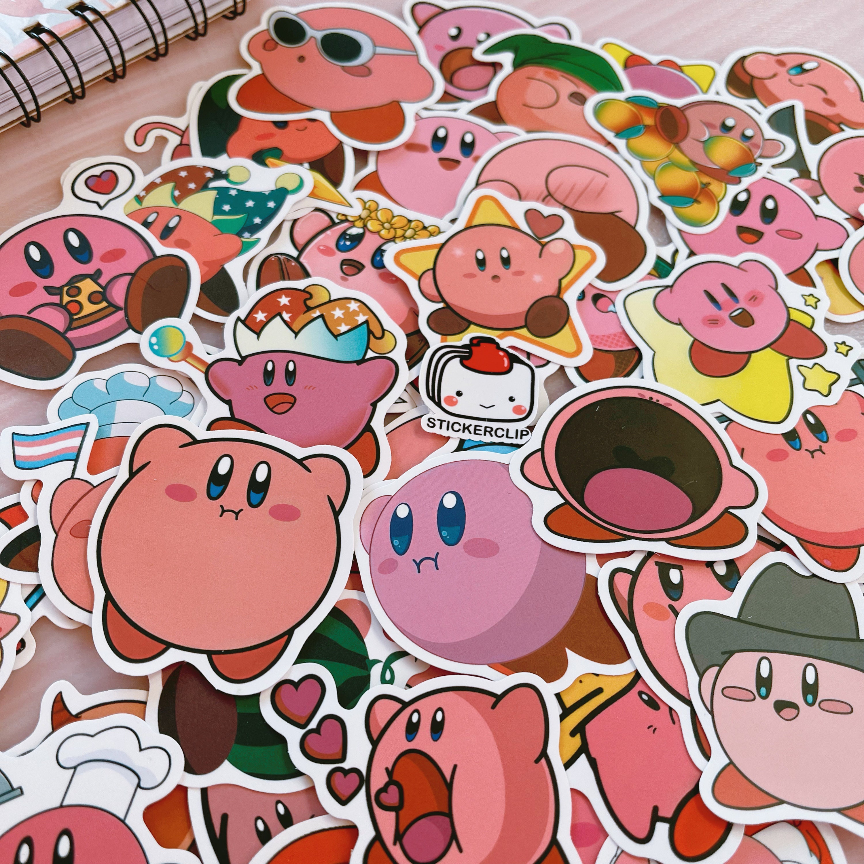 Anime Matte Sticker Pack Kirby Sticker Aesthetic - Etsy