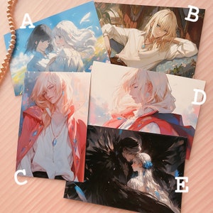 Anime Postcard Sticker Set, Deco Prints, Mini Wall Art, Greeting Card ...