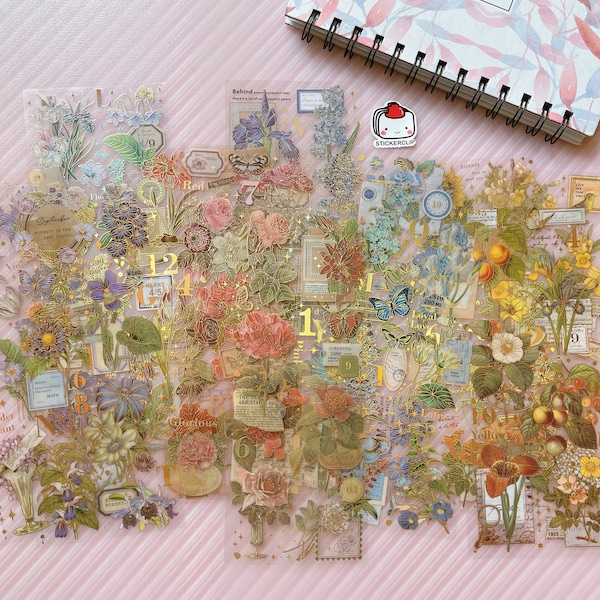 Aesthetic Transparent Stickers - Etsy