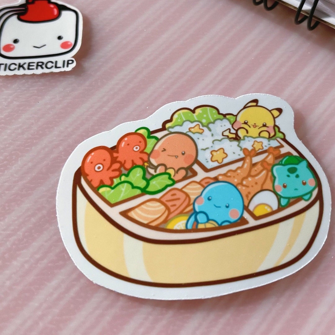 Pokemon Bento Sticker, Pokemon Glossy Stickers, Cute Glossy Sticker for ...