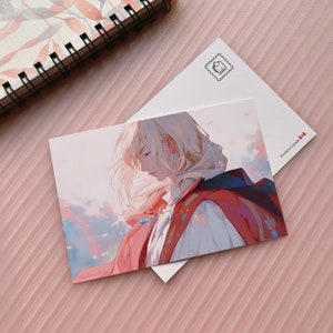Anime Postcard Sticker Set, Deco Prints, Mini Wall Art, Greeting Card ...