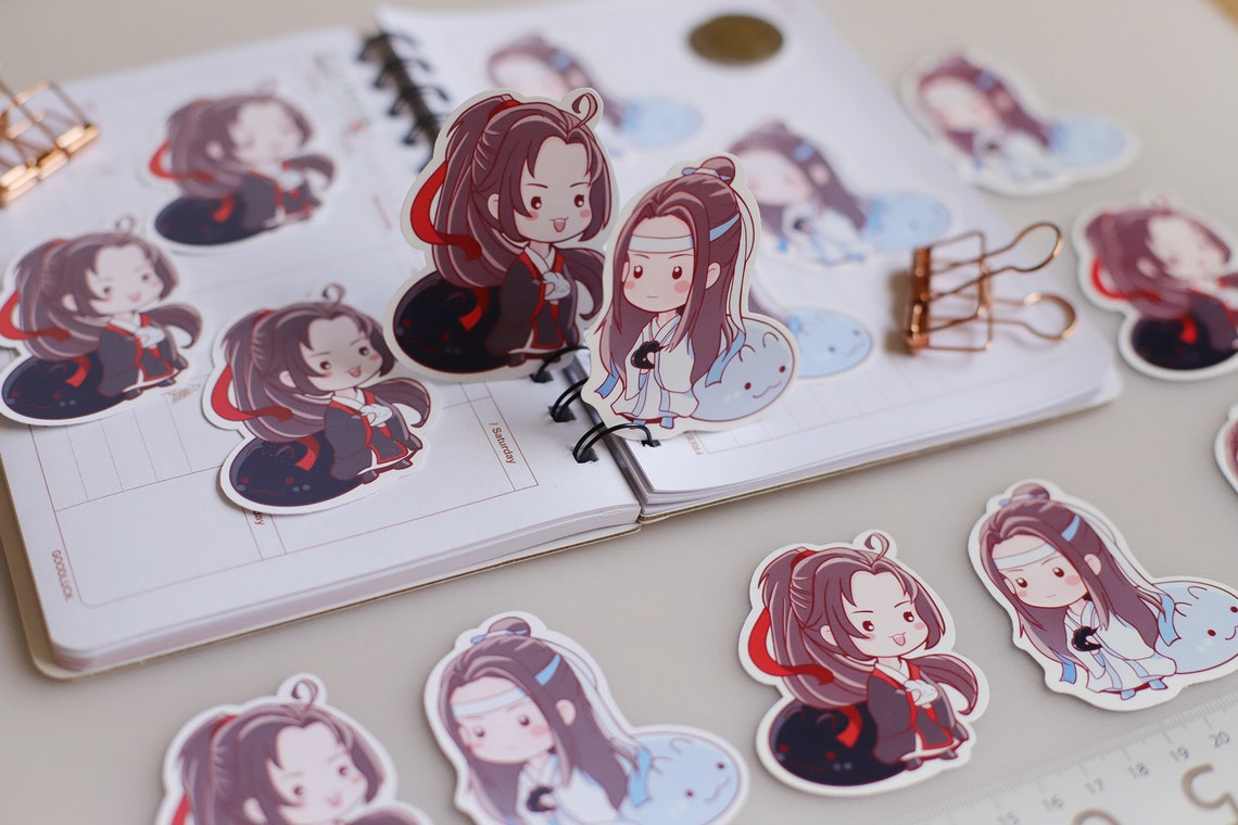 Anime Mo Dao Zu Shi-mdzs Chibi Bunny Rabbit Stickers chinese - Etsy