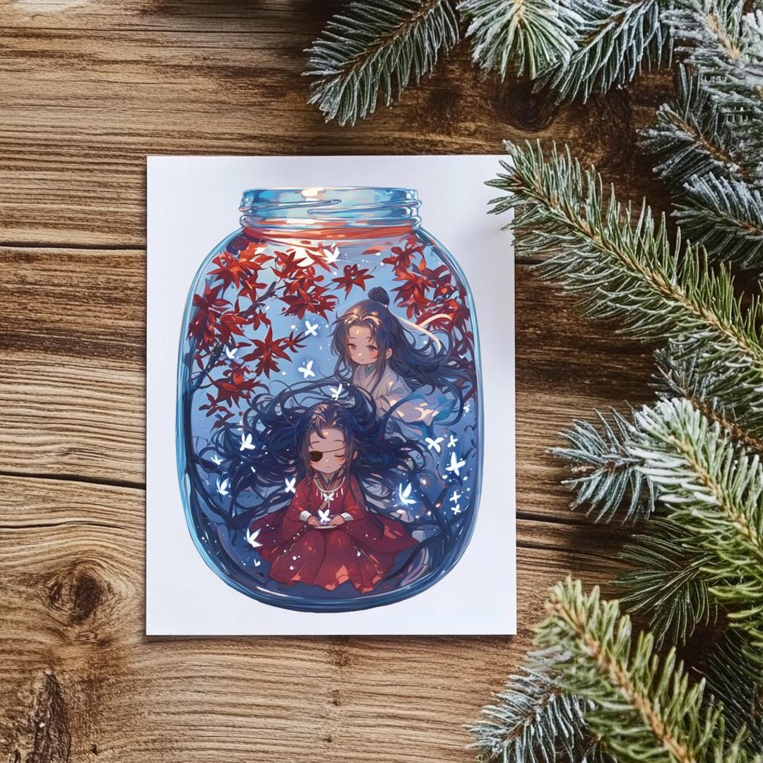 HUALIAN Cute Postcard, BL Cute Sticker, TGCF Art Print, Boy Love Deco ...